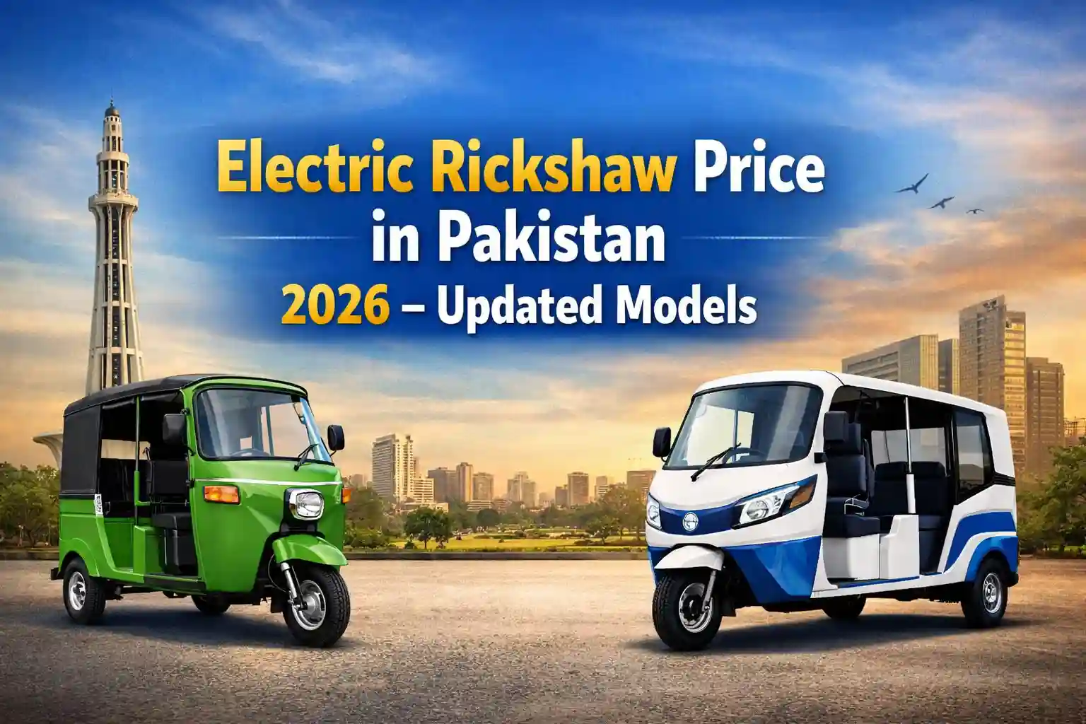 Electric Rickshaw Price In Pakistan 2026 – Updated Models